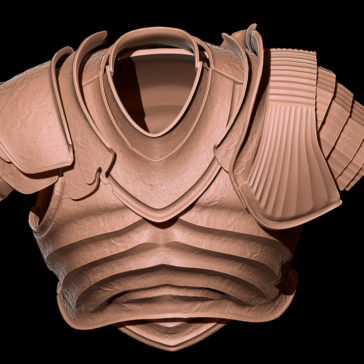 3D Printable SOUL OF CINDER Armor Chest Gorget Pauldrons STL Fan Art Model by Abyss Art Studio
